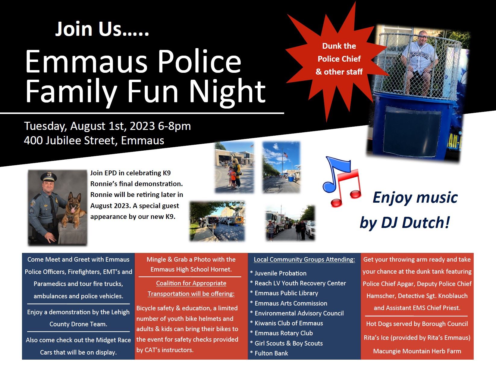 Calendar • National Night Out- EPD Family Fun Night